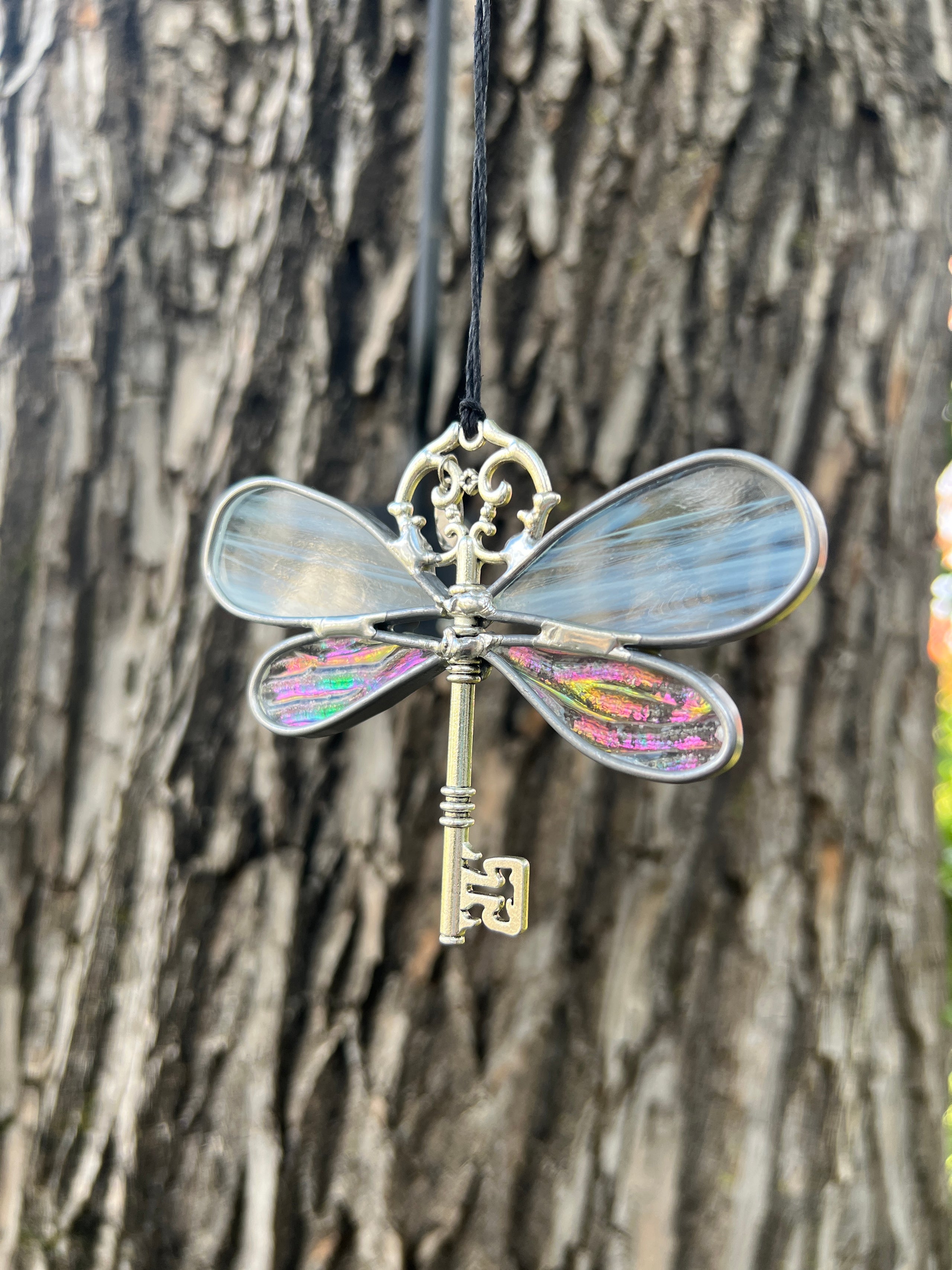 Dragonfly Key - White Iridescent & White Wispy - Ready to Ship | Crafty ...